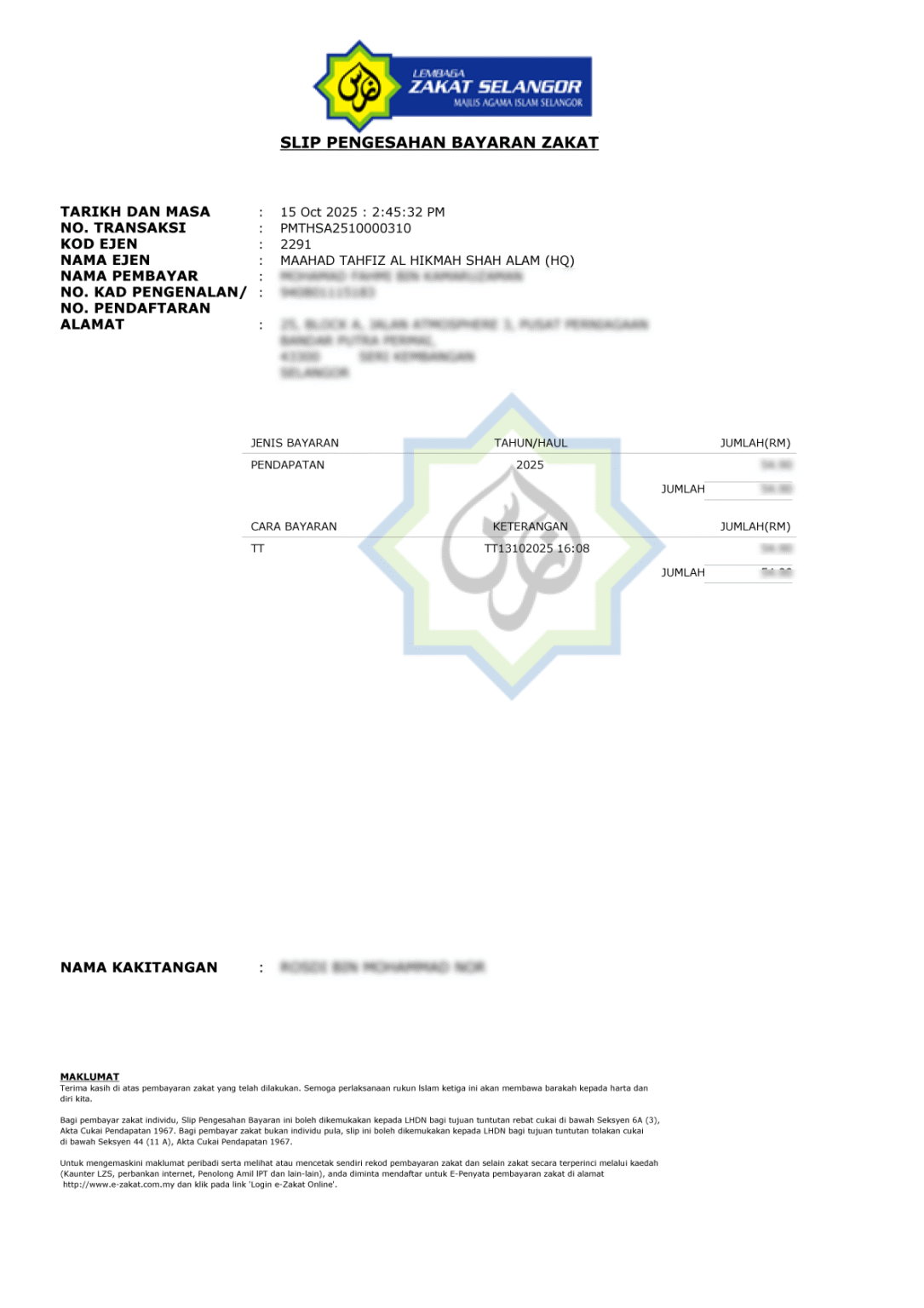 Lembaga Zakat Selangor - Bayar zakat online, mudah dan selamat